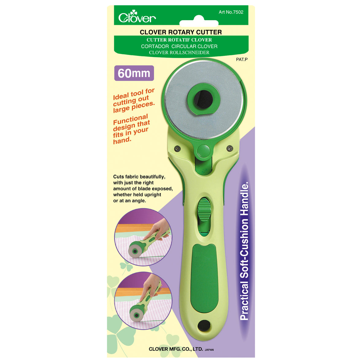 Clover Rotary Cutter: Soft Cushion: 45mm | Fabriques