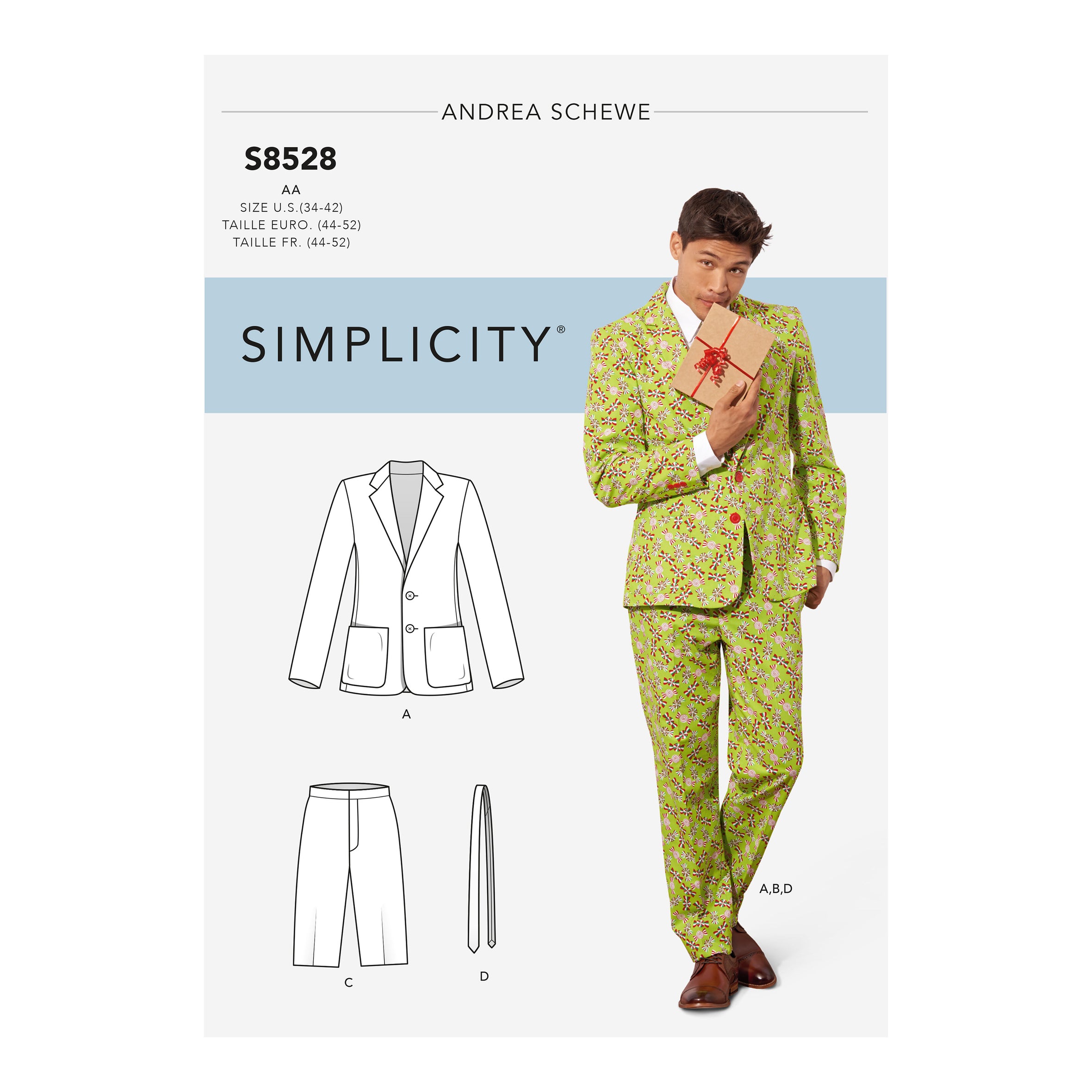 Simplicity Sewing Pattern 8528 Men's Costume Suit | Fabriques