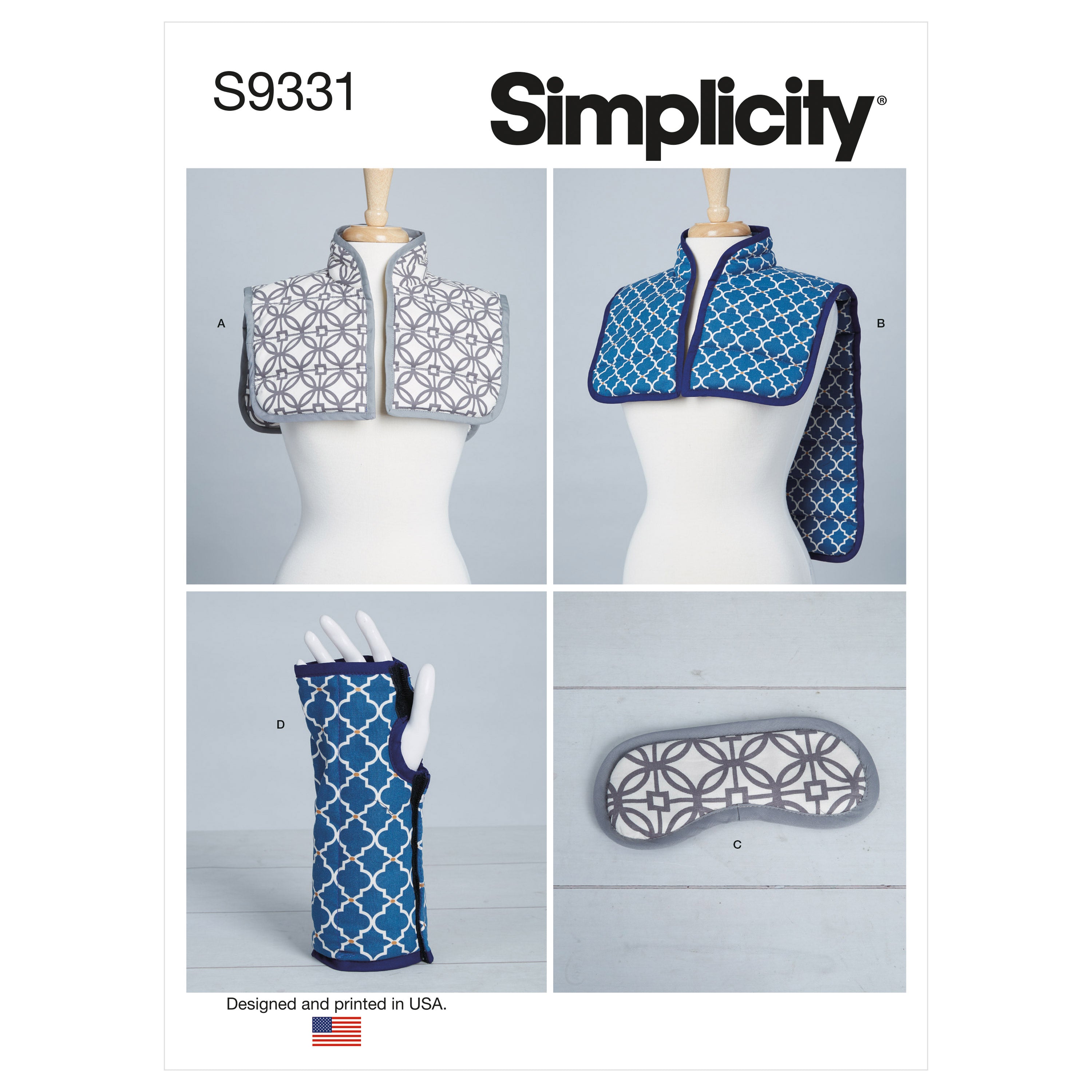 Simplicity Sewing Pattern S9331 Hot or Cold Shoulder Wrap, Mask and Wr ...