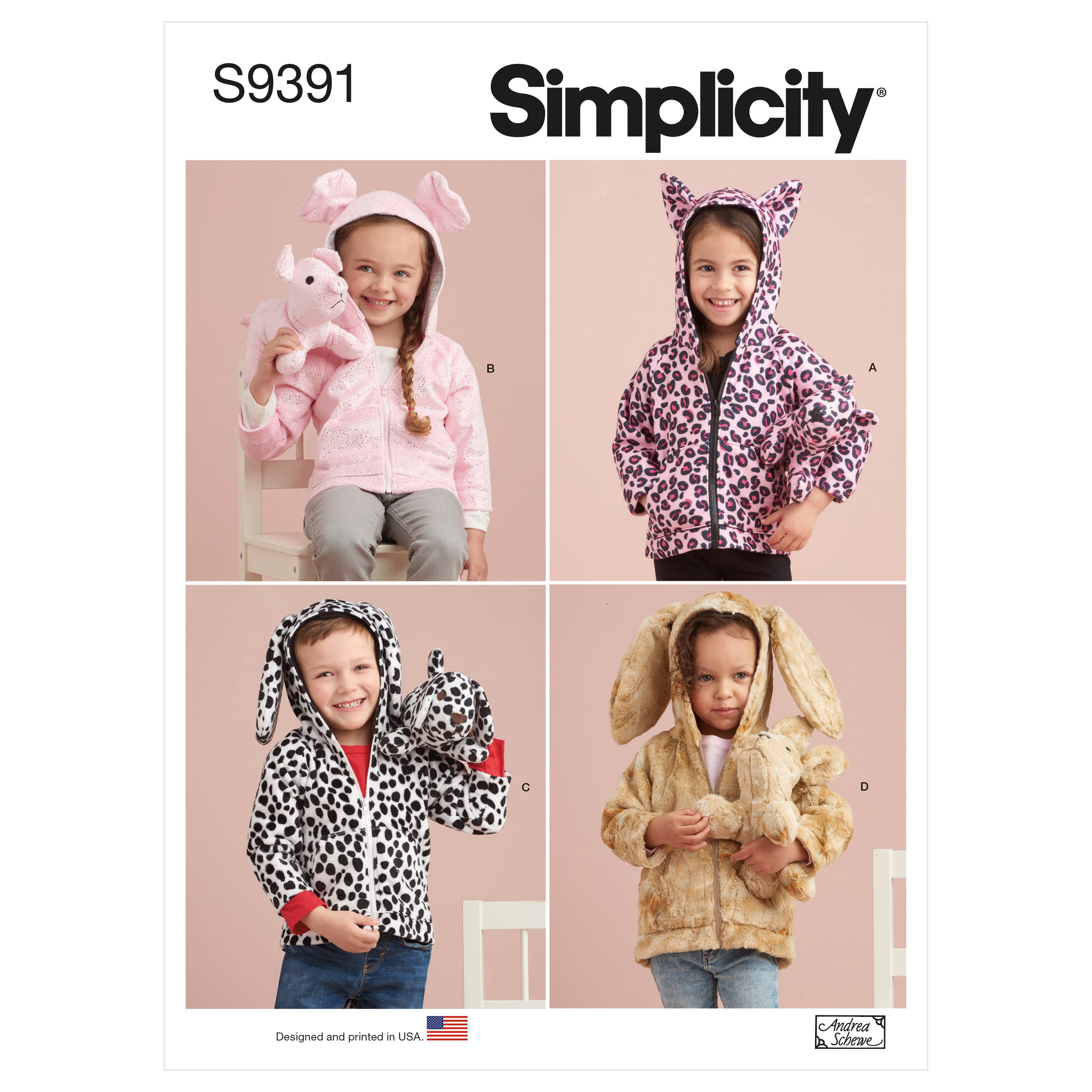 Simplicity Sewing Pattern S9391 Toddlers' Jackets and Small. | Fabriques