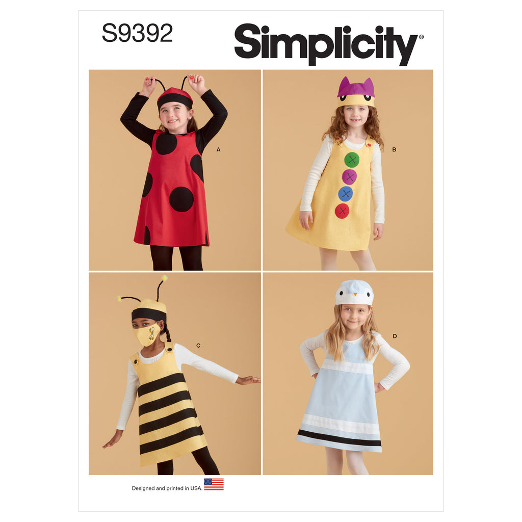 Simplicity Sewing Pattern S9392 Children's Jumpers, Hats and Face Mask ...