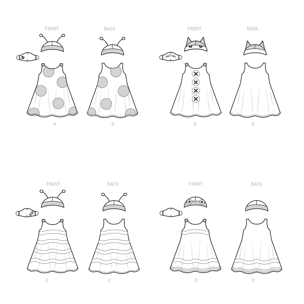 Simplicity Sewing Pattern S9392 Children's Jumpers, Hats and Face Mask ...