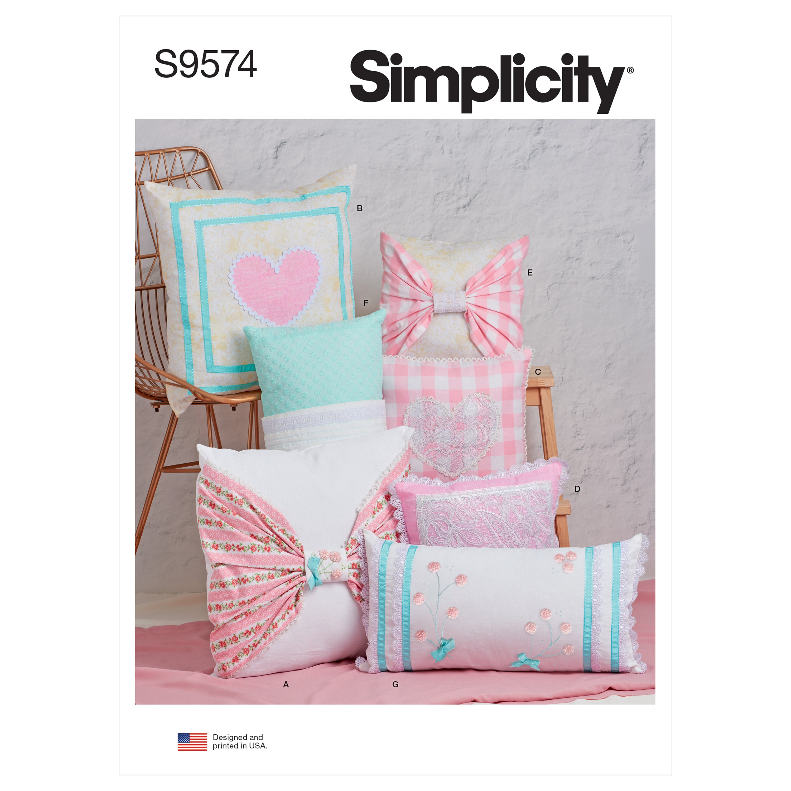 Simplicity Sewing Pattern S9574 PILLOWS | Fabriques