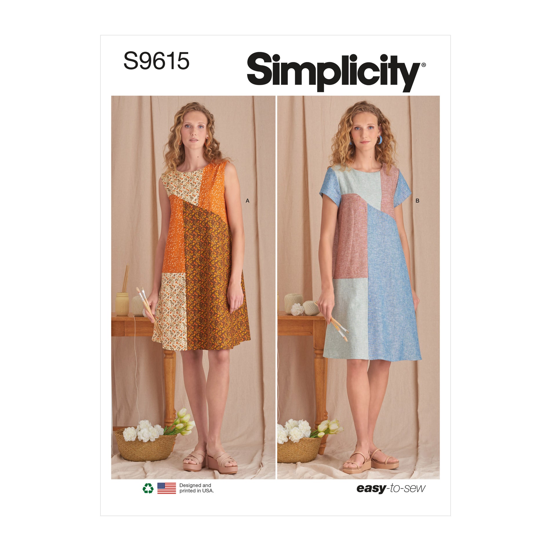 Simplicity Sewing Pattern S9615 MISSES' DRESSES - Sewing Pa. | Fabriques