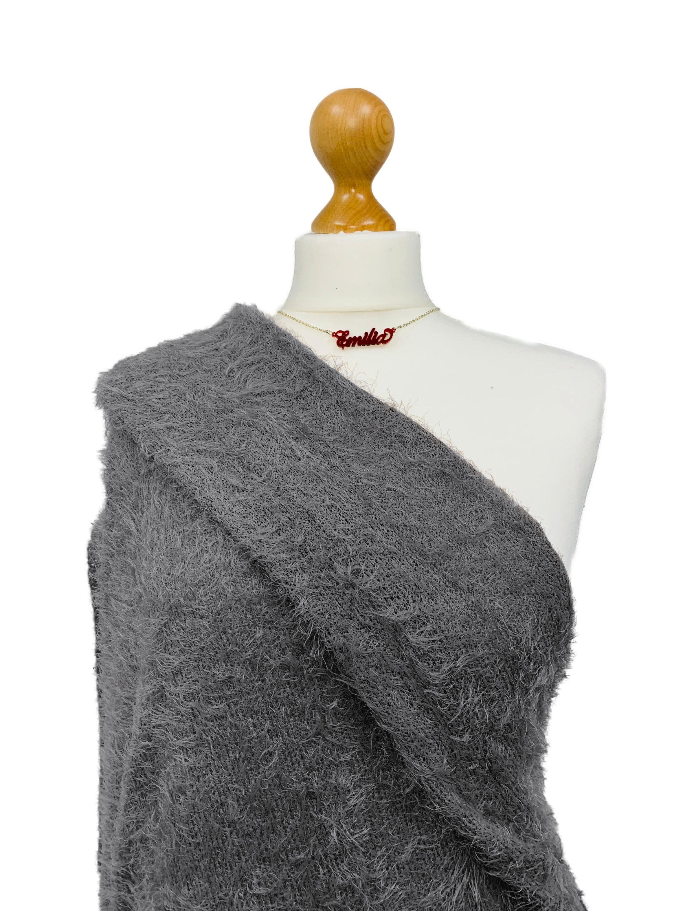 Faux Mohair Stretch Knit Fabric - Soft Textured Dressmaking. | Fabriques