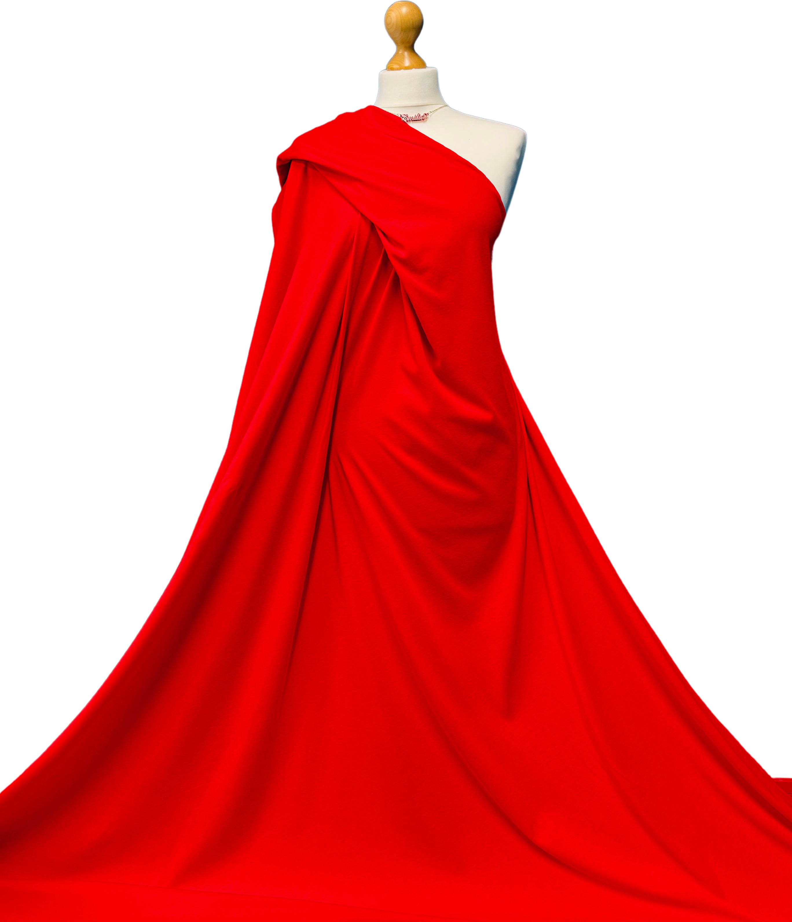 Fabriques Red Cotton Interlock Fabric